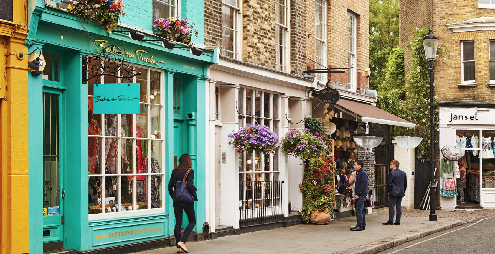 O charme de Notting Hill: casas coloridas e o Portobello Market ...